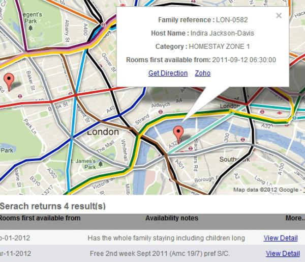 Portfolio - Show Zoho CRM Contacts / Leads Information on Google Maps | Yutechs